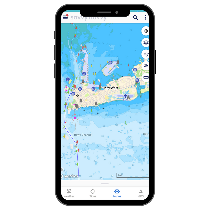 Key West Nautical Charts by savvy navvy