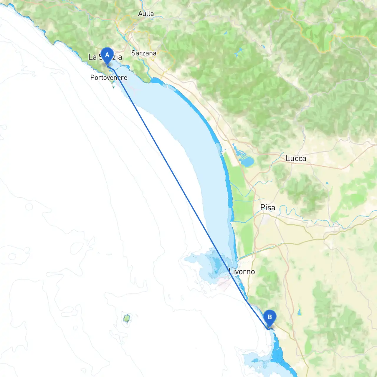 Fezzano di Portovenere to Castiglioncello by boat - Savvy Navvy smart ...