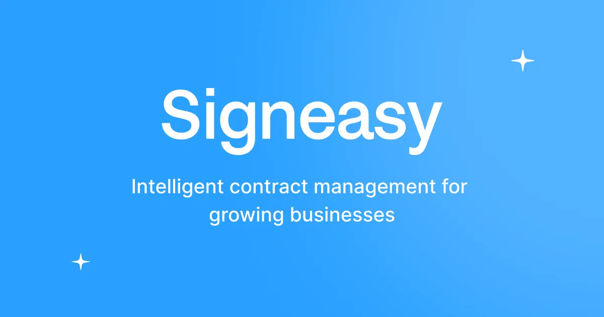 Contract Management Software for IT & Admin | Signeasy