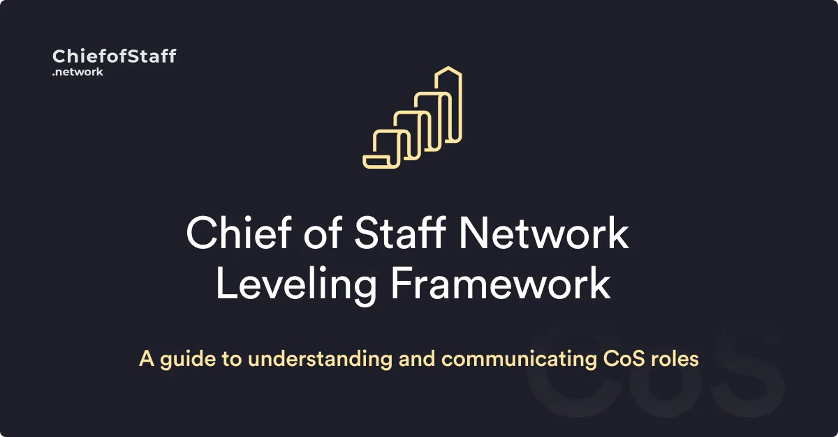 Chief of Staff Leveling Framework