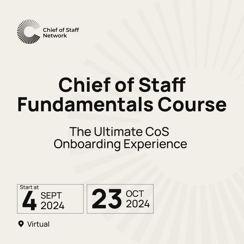 Chief of Staff Leveling Framework