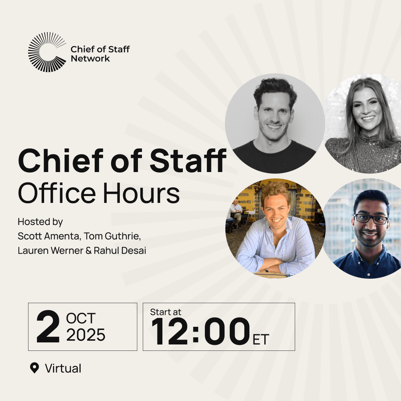 Chief of Staff Leveling Framework