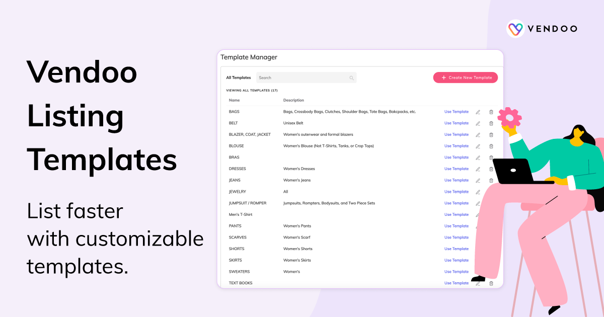 Listing Templates for eBay, Poshmark & All Marketplaces
