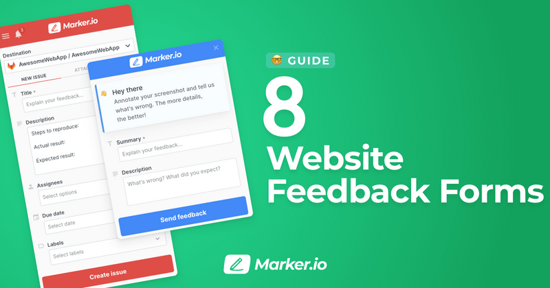 8 Website Feedback Forms Ideas [Templates + Examples]