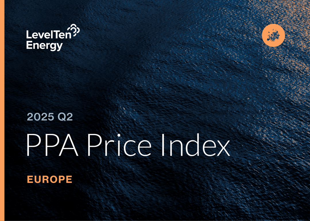 LevelTen Energy European PPA Price Index, Q2 2025: Solar, Wind, & BESS Trends Show Meaningful ...