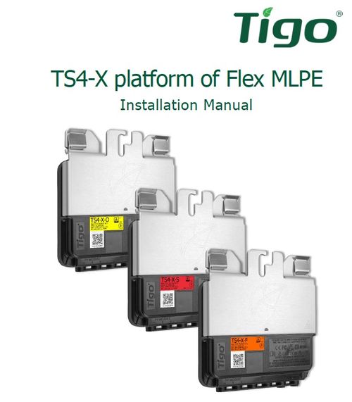 Installationshandbuch: TS4-X | Tigo Energy Downloads