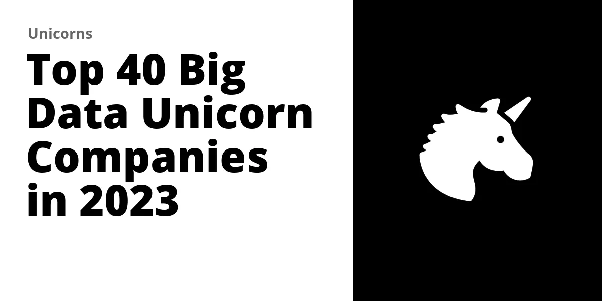 Top 40 Big Data Unicorns in 2024