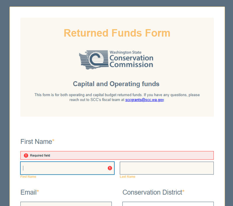 SCC Media & Files | FIN - Returned funds form