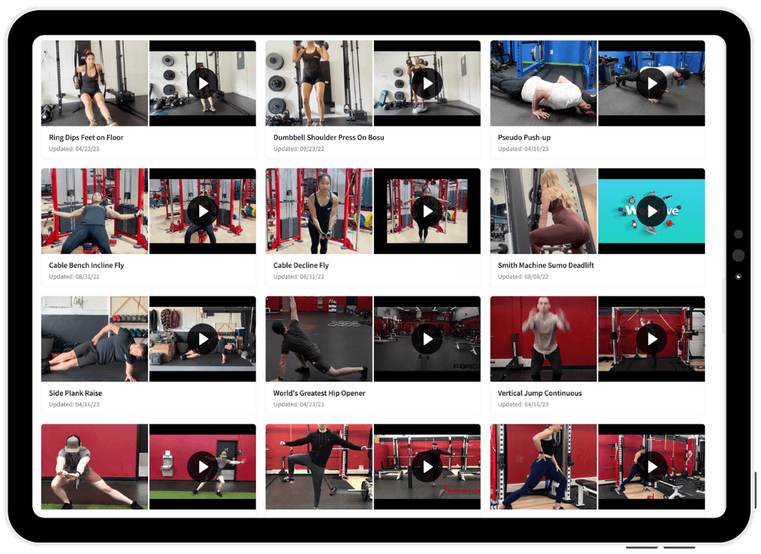 Massive Fitness Photo and Video Database