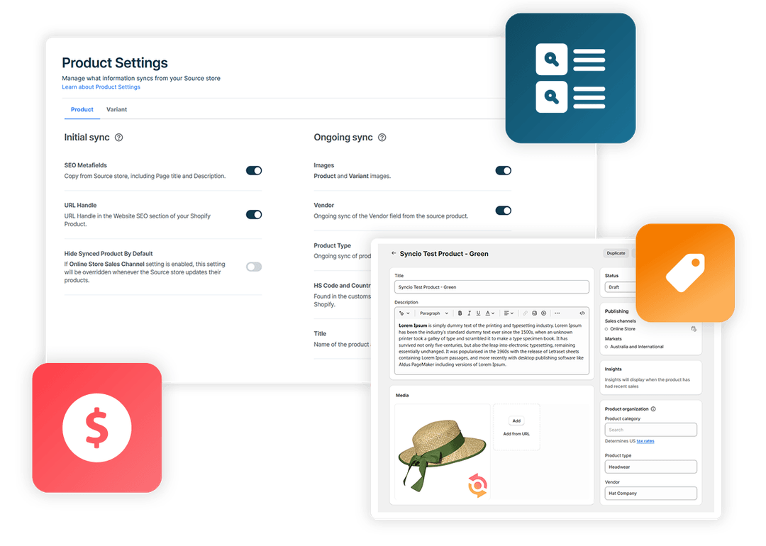 Syncio - Shopify Multi-Store Inventory & Product Sync
