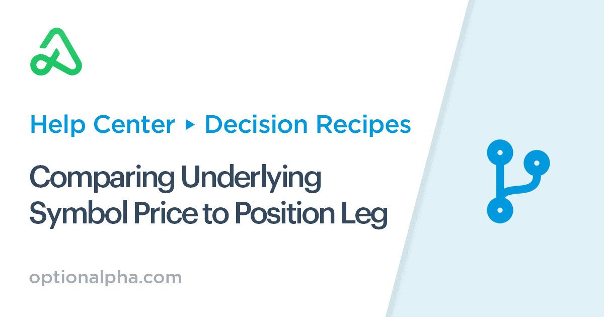 Comparing Underlying Symbol Price to Position Leg [Video]