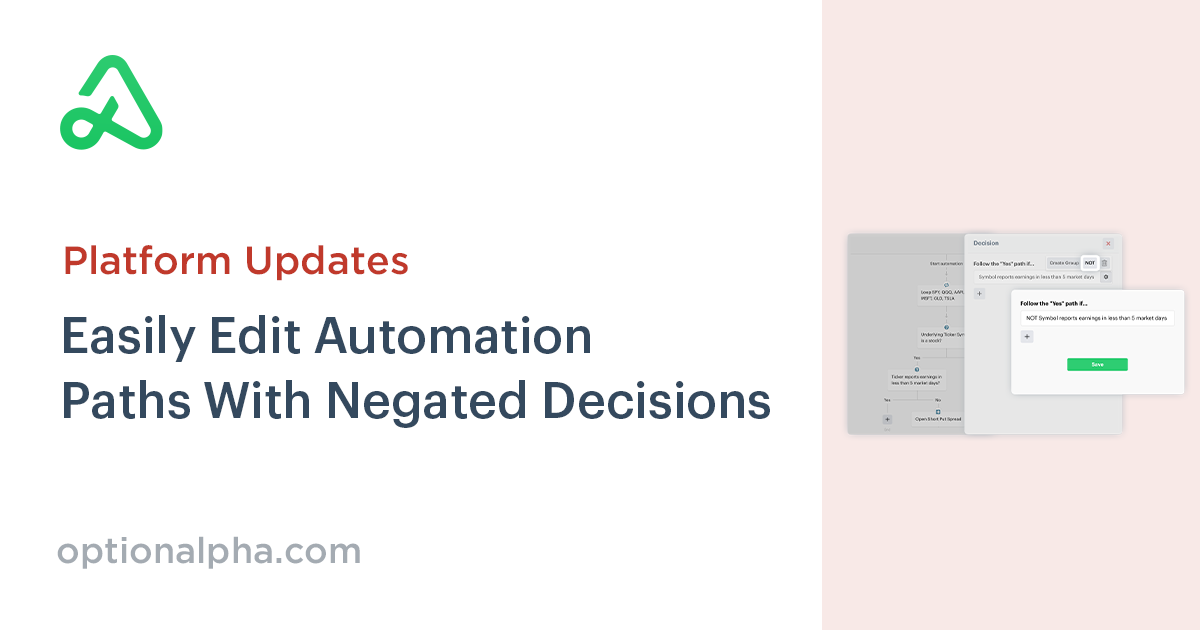 Easily Edit Automation Paths With Negated Decisions