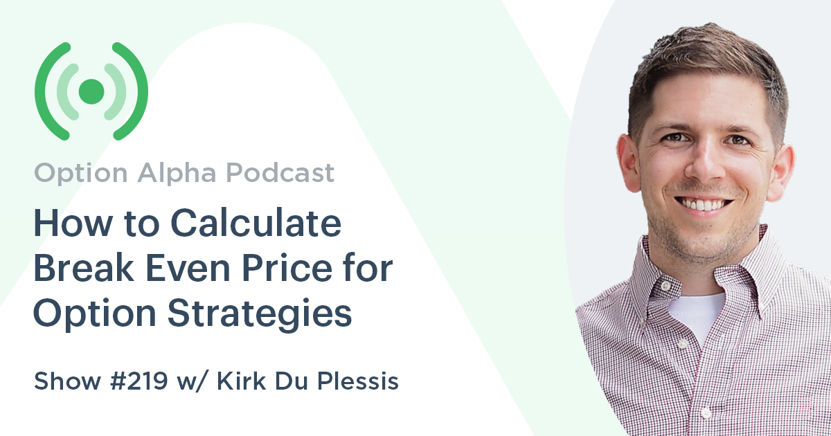 Calculating Break Even Prices for Options Strategies