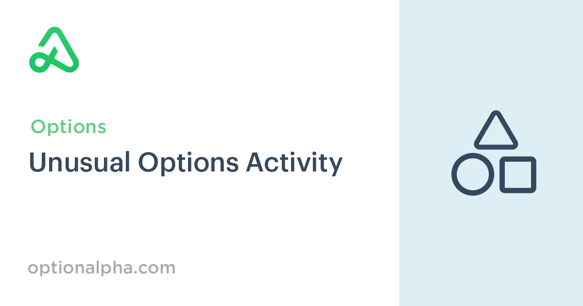 Unusual Options Activity | Option Alpha