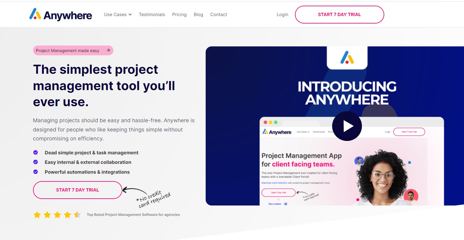 Anywhere App | Most Simple Project Management Software