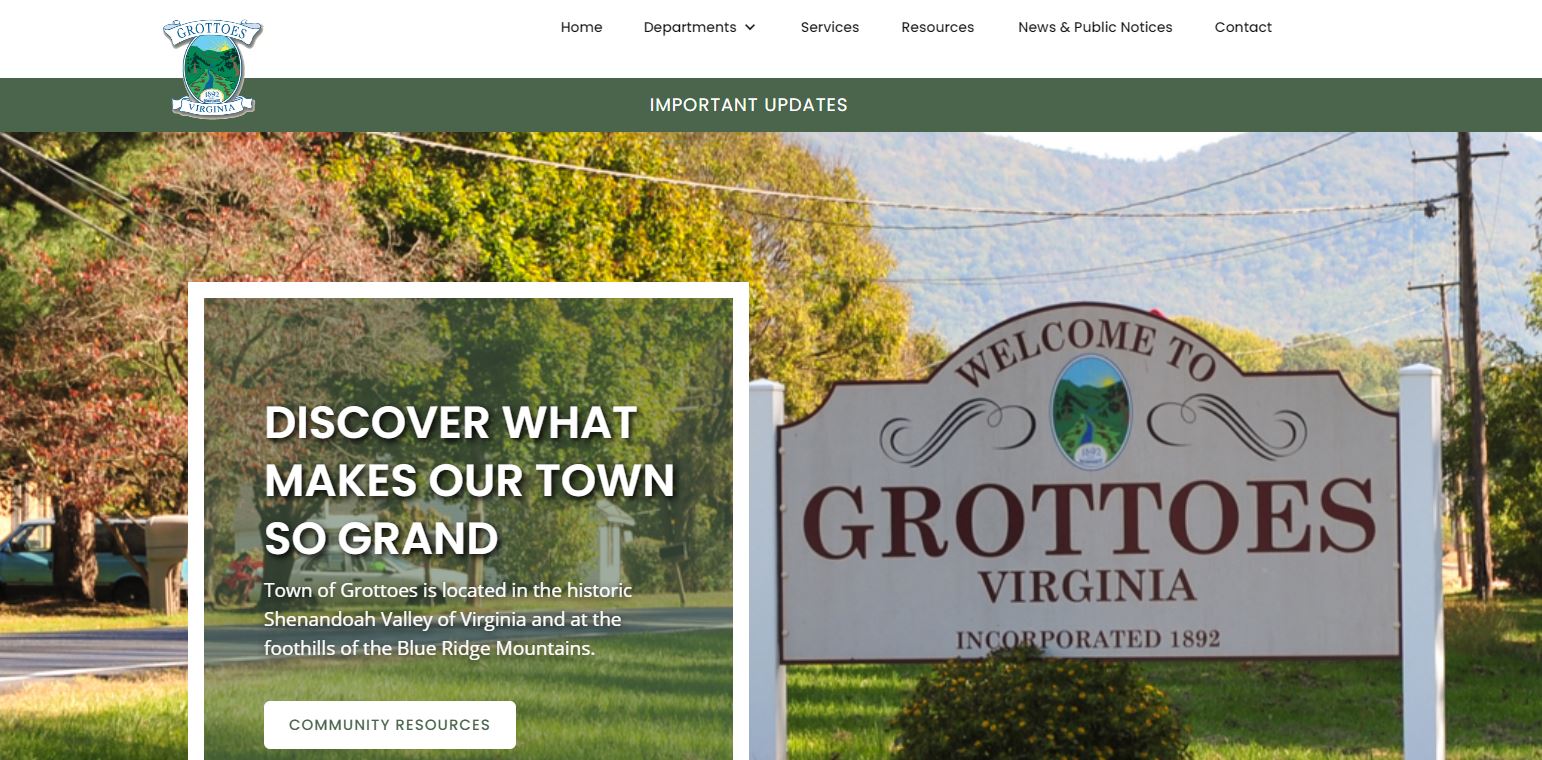 Town of Grottoes | Grottoes, Virginia