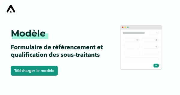 Modele de formulaire de référencement et qualification des sous-traitants