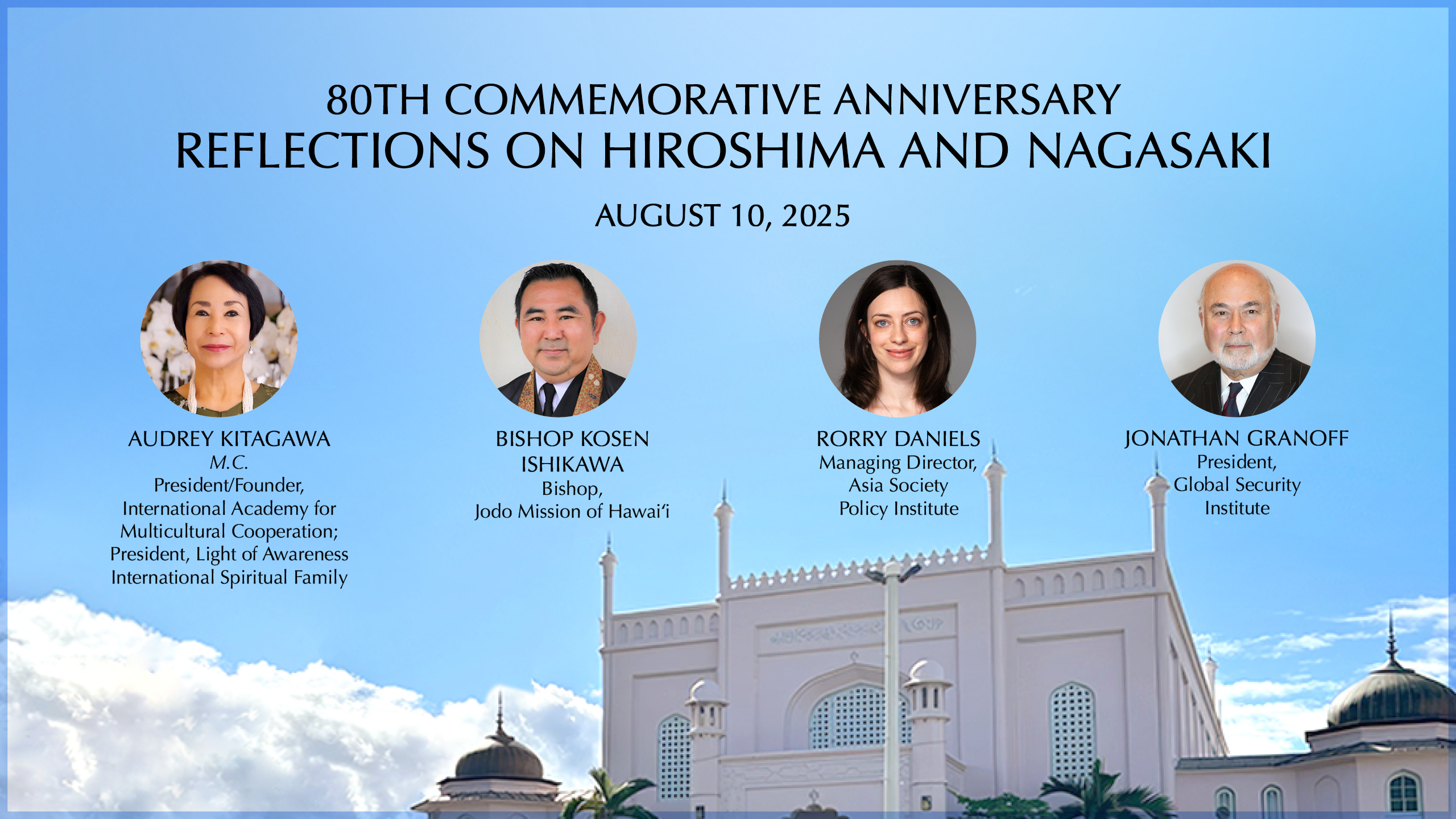80th Commemorative Anniversary: Reflections on Hiroshima and Nagasaki