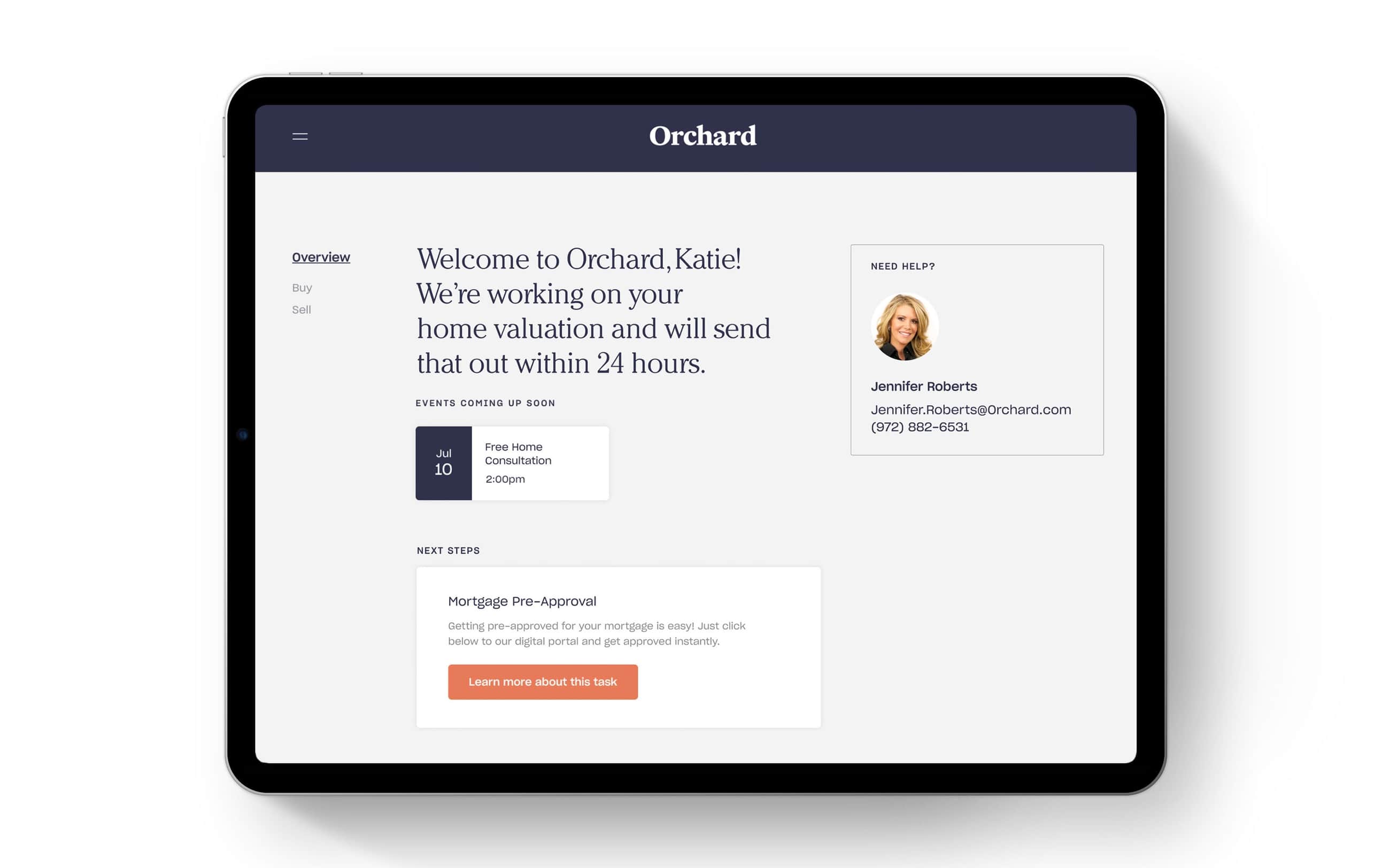 Welcome to the Orchard Dashboard | Orchard