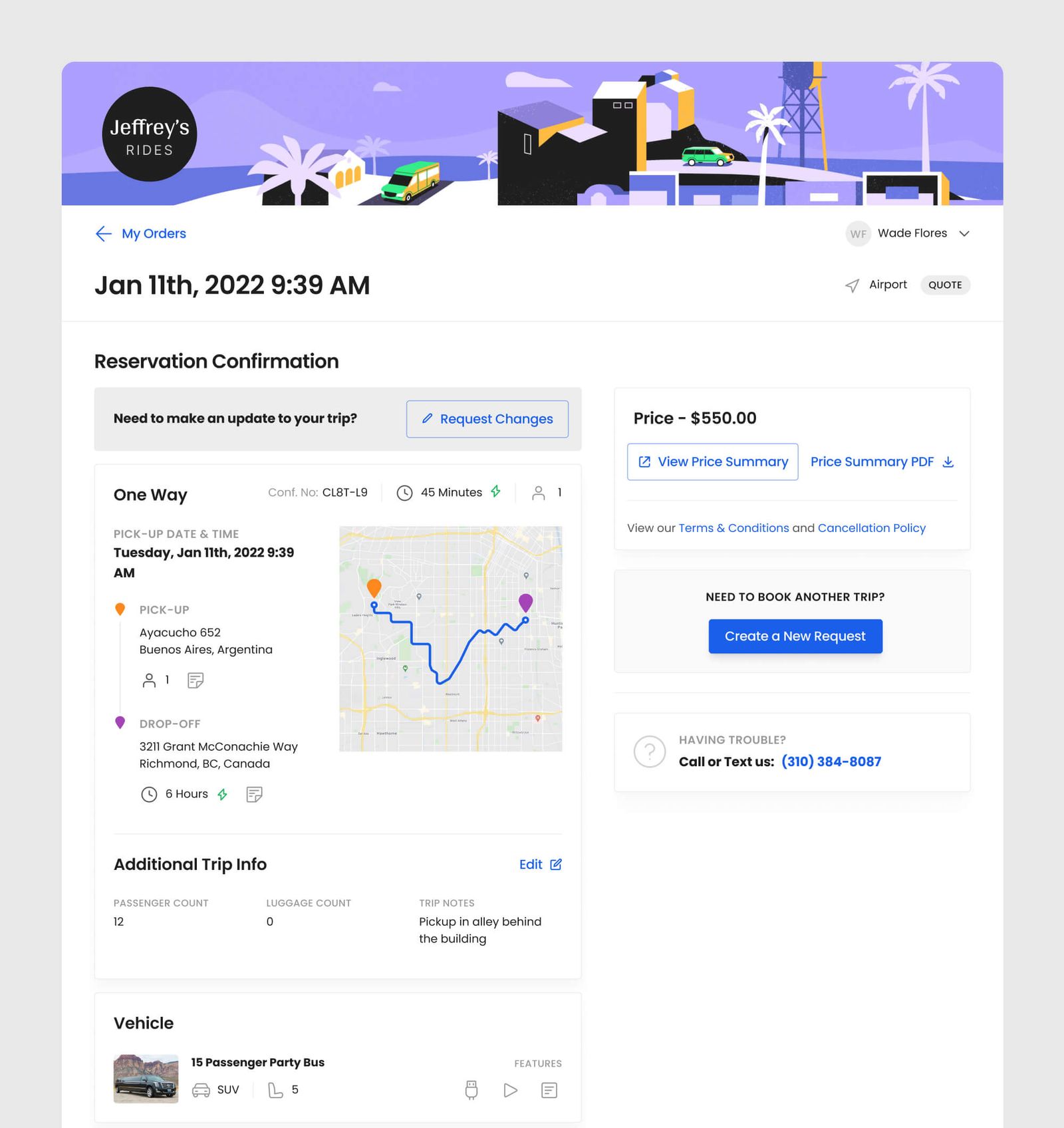 Customer Portal — Moovs
