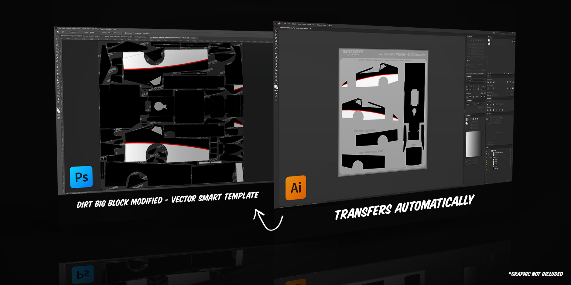 Dirt Big Block Modified - Vector Smart Template