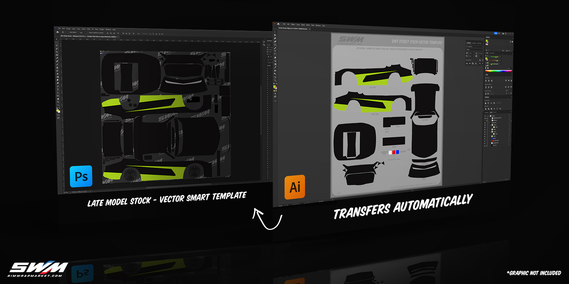 Dirt Street Stock - Vector Smart Template