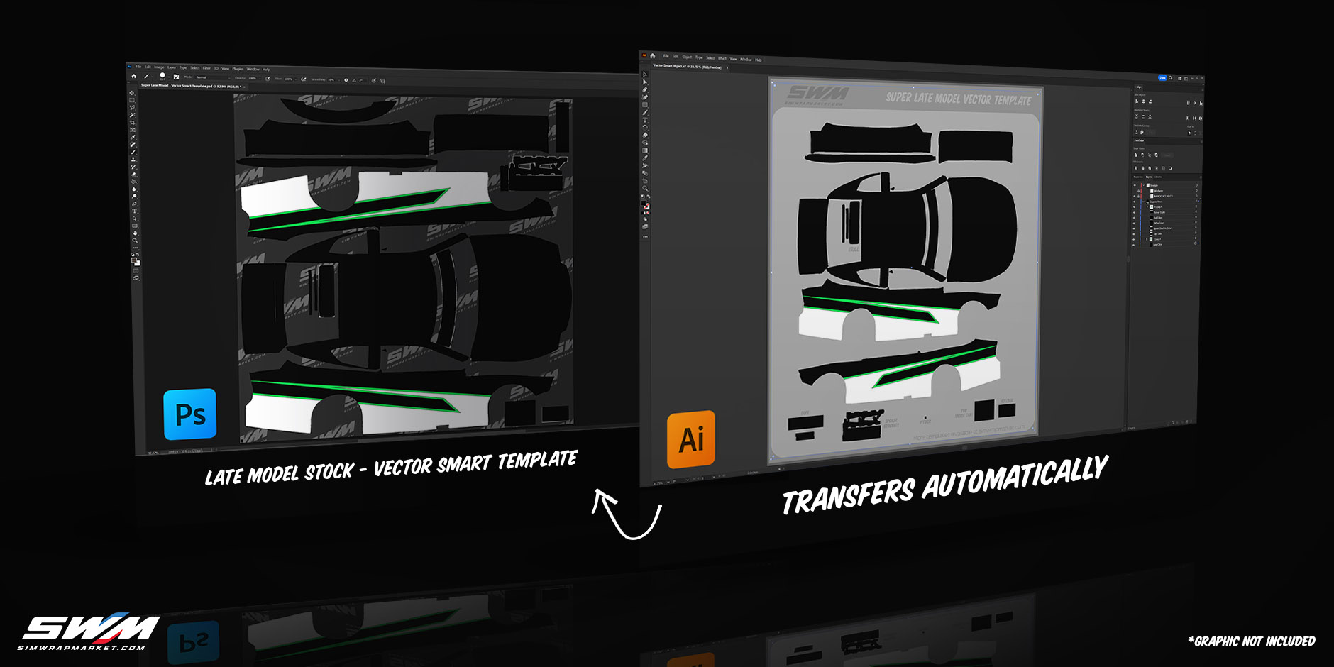 Super Late Model - Vector Smart Template