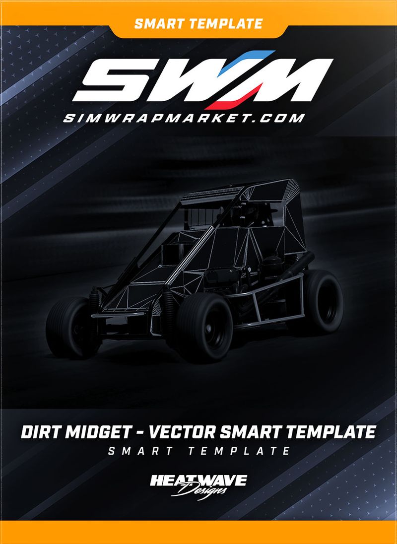 Revolutionize Your iRacing Wrap Design with Vector Smart Templates