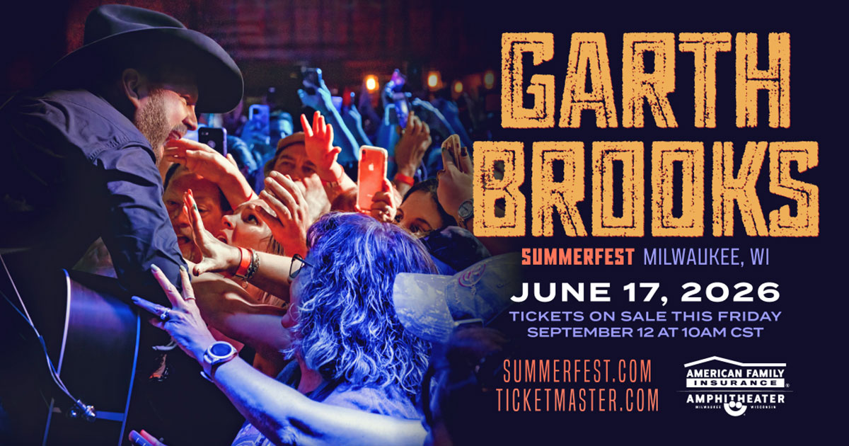 Garth Brooks | Garth Brooks to Kick Off Summerfest 2026 in Milwaukee