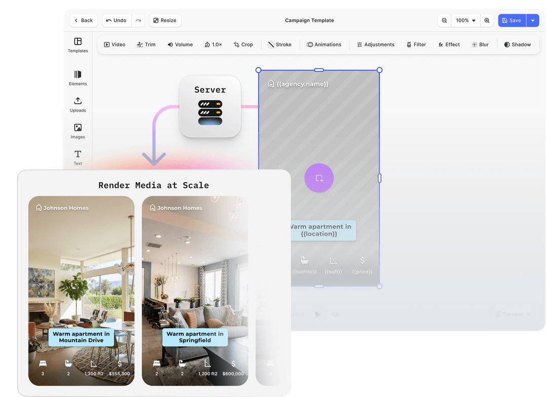 Automate Video Content Creation with Server-Side Video SDK | IMG.LY