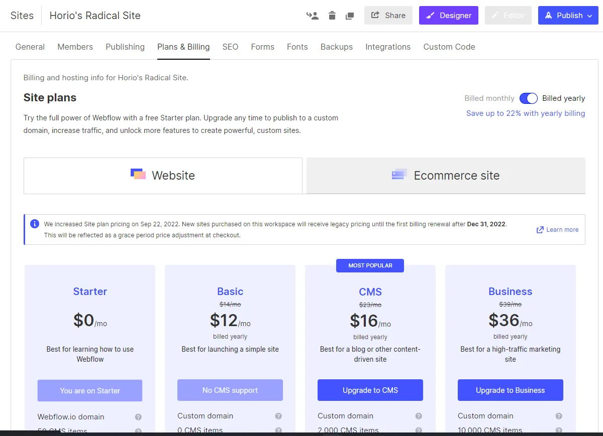 【Webflow Tips】 Webflowでサイトリリースする方法 - 注意点も解説 - | Sitefun | Funwork