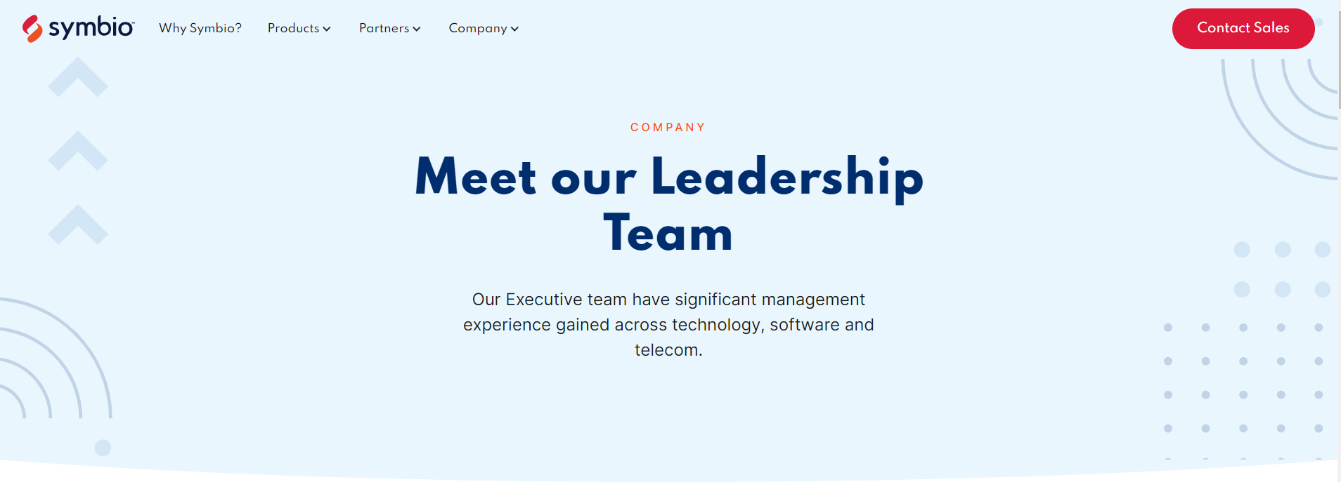 Meet our leadership team - Symbio Leadership