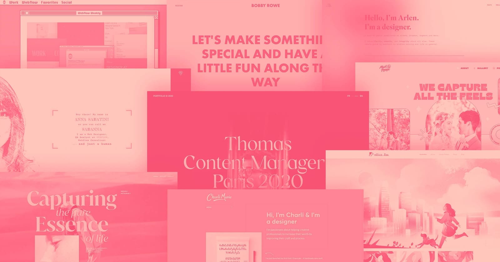 20 unique personal website & portfolio examples for 2024 | Webflow Blog