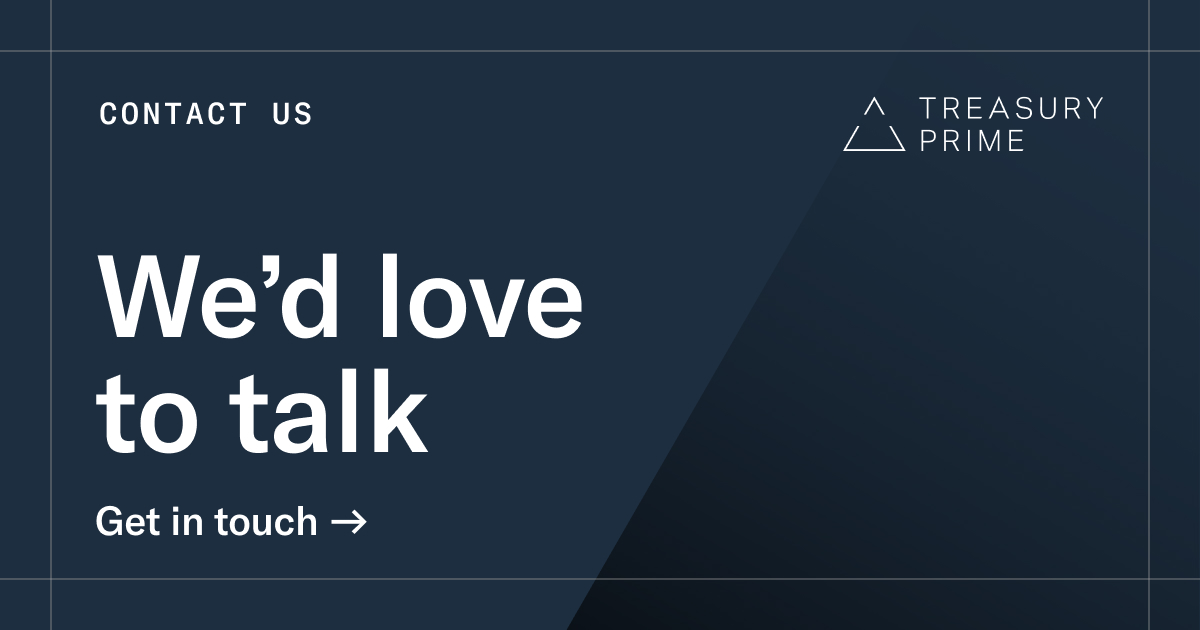 Treasury Prime | Contact Us