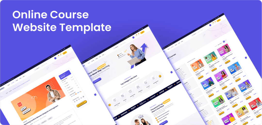Online Courses UI Template