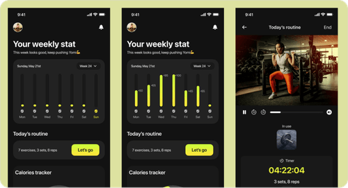 Fitness and Meals App Template