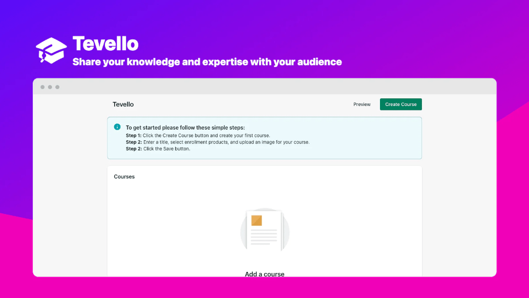 Tevello Courses App for Shopify: Review, Pros & Cons