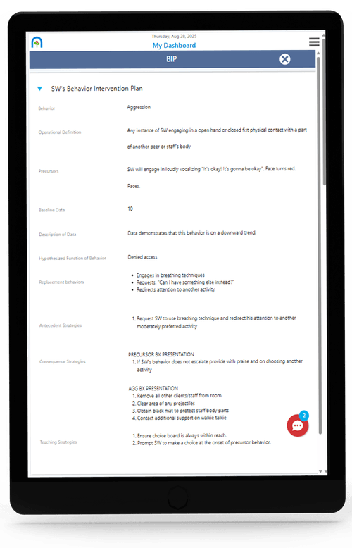 RBT Software Tools | Artemis ABA for Data Collection & Session Notes