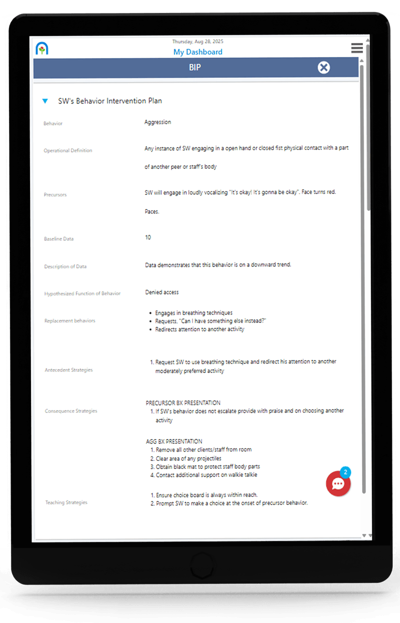 RBT Software Tools | Artemis ABA for Data Collection & Session Notes