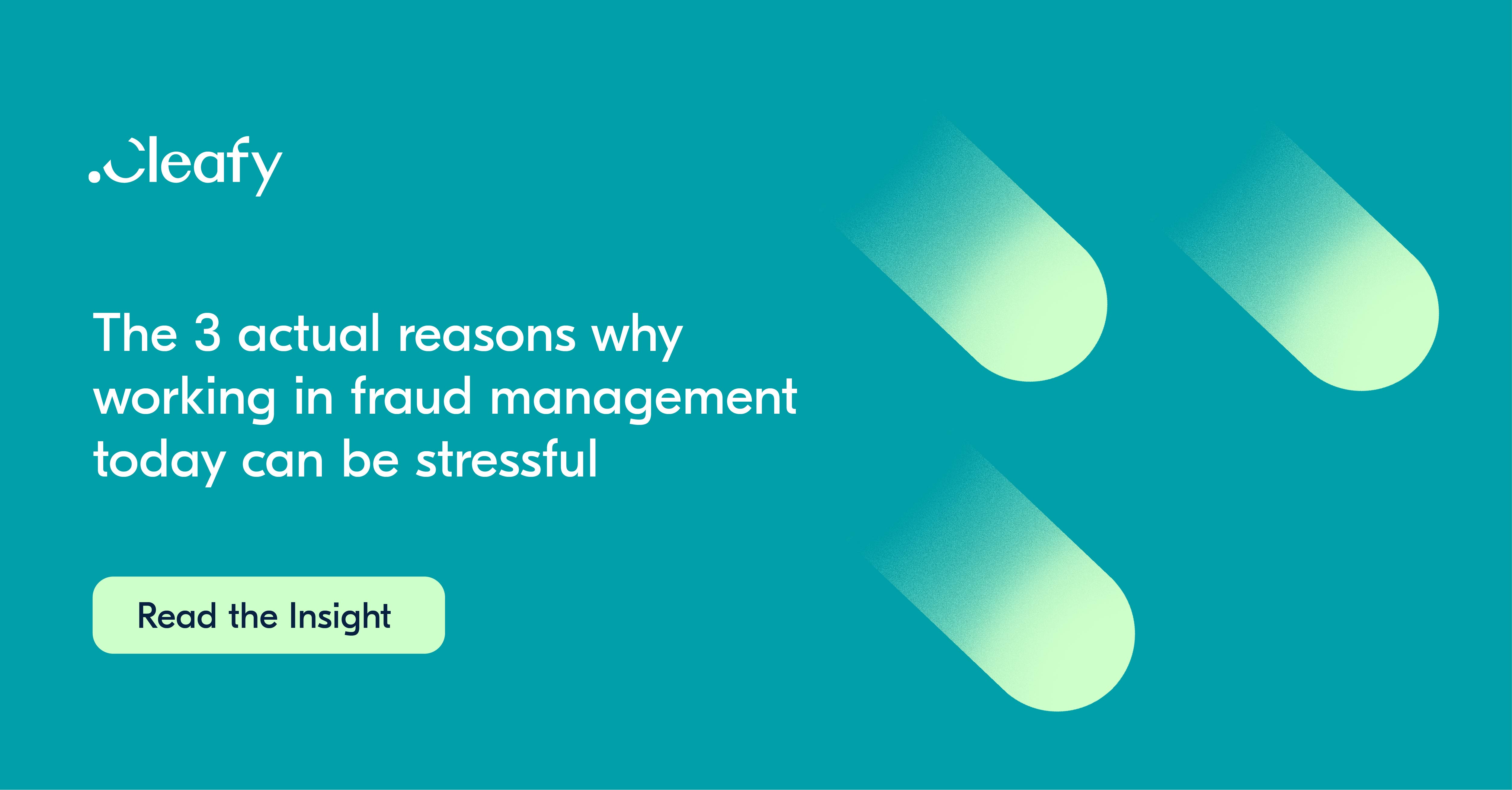 Why fraud management can be stressful | Cleafy
