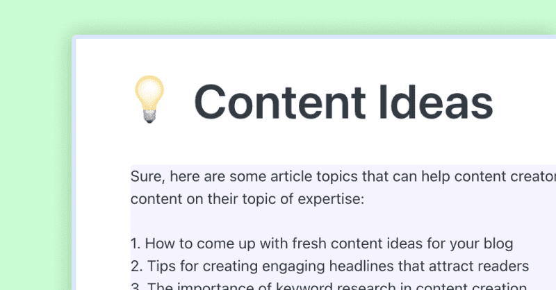 Write better content, faster with AI