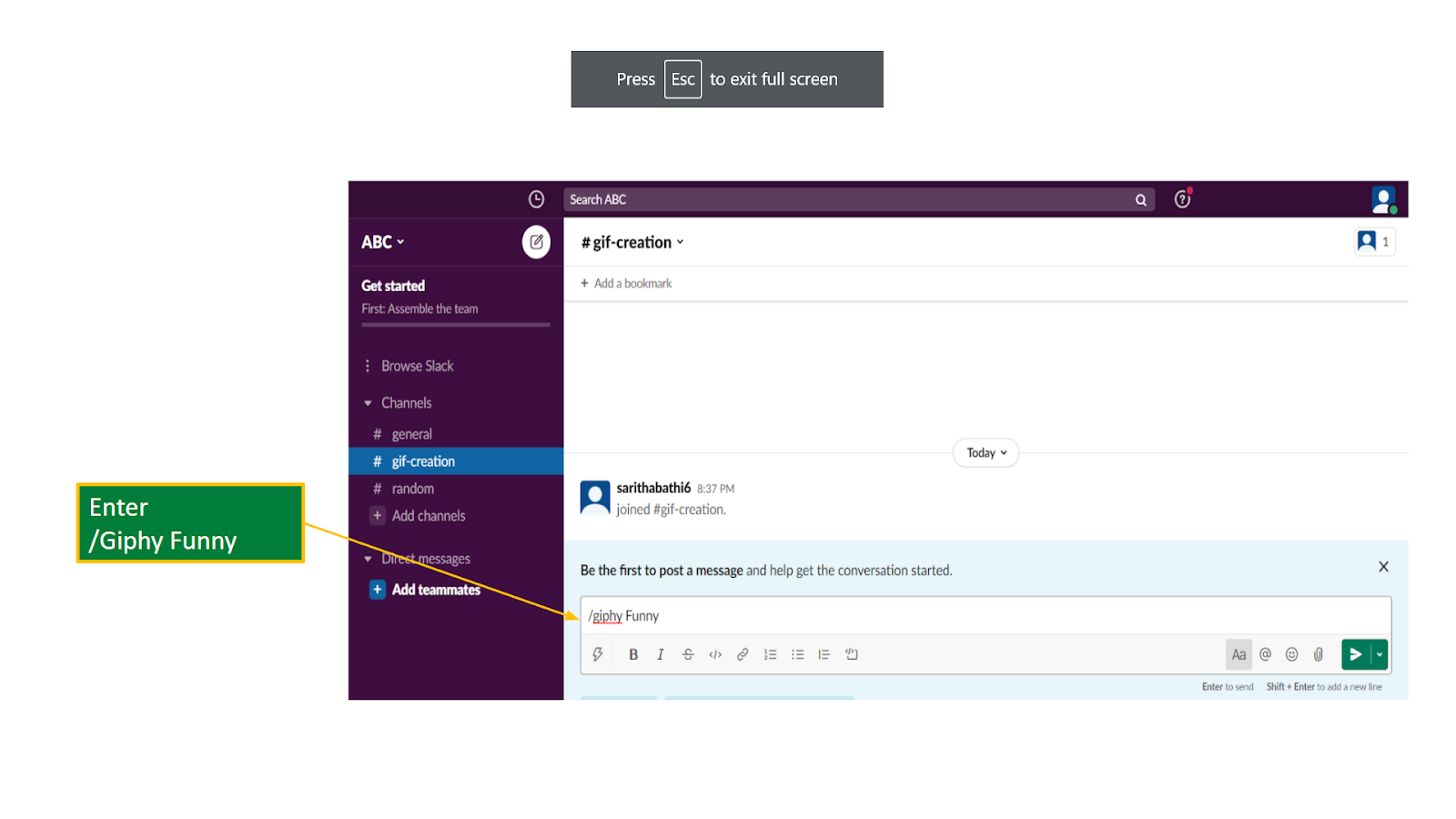 How to Use GIPHY in Slack? Install and Send GIFs on Slack!