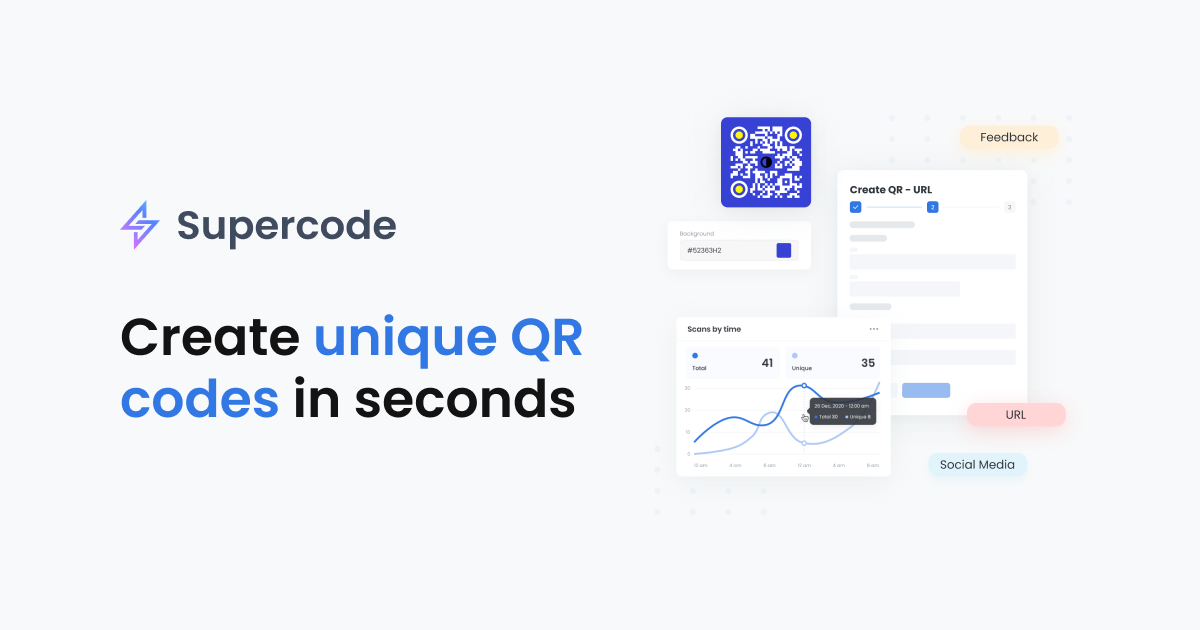 Create QR Codes in Seconds | Supercode QR Code Generator