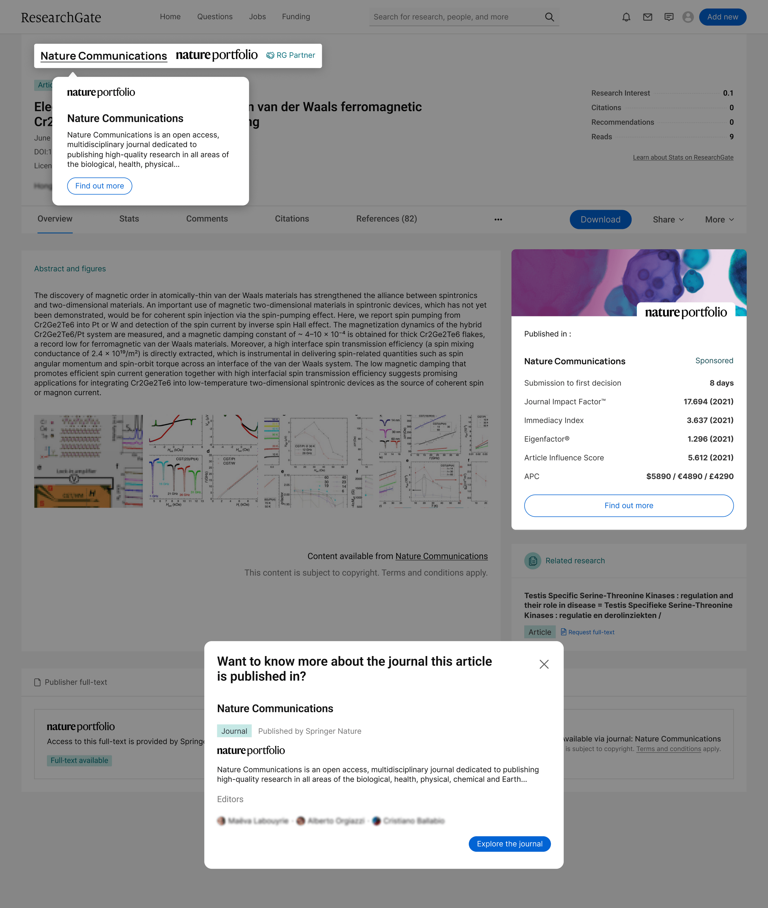 ResearchGate | Journal Home