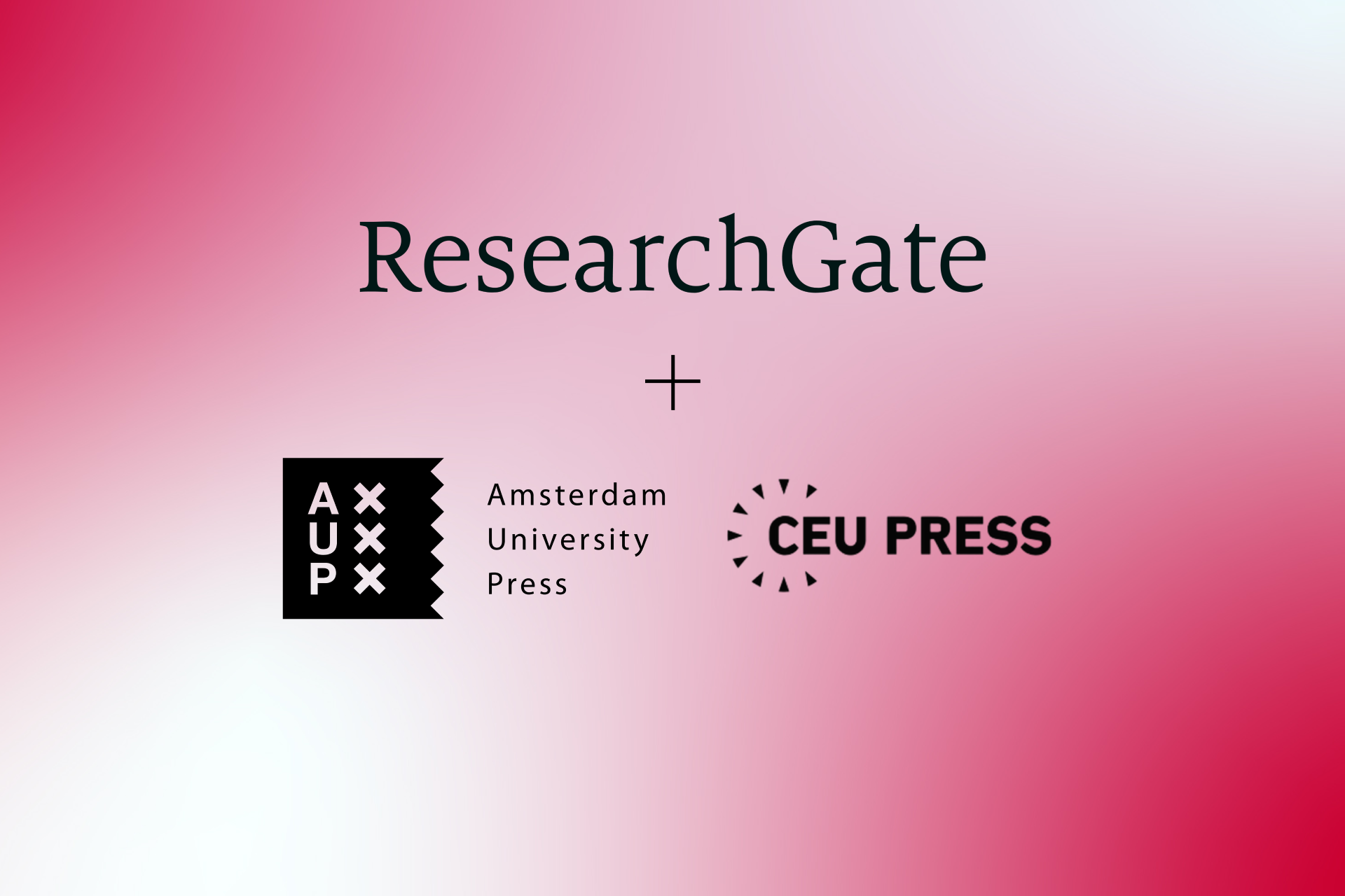 ResearchGate Newsroom | ResearchGate, Amsterdam University Press, and Central European ...