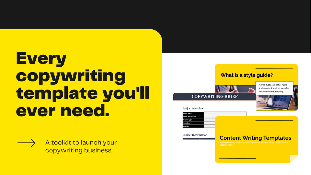 50+ downloadable copywriting templates | Big Bang Copy