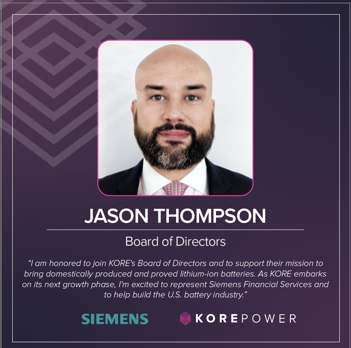 KORE Power Adds Siemens Leader to Board of Directors