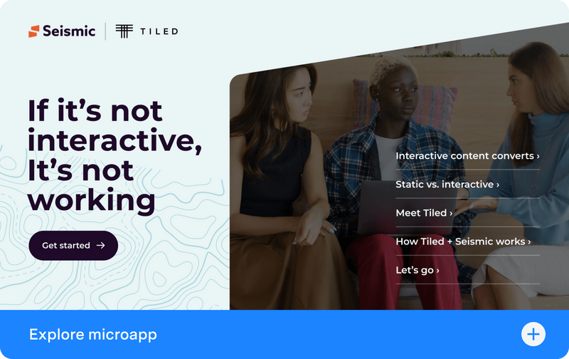 Interactive content experiences | Tiled