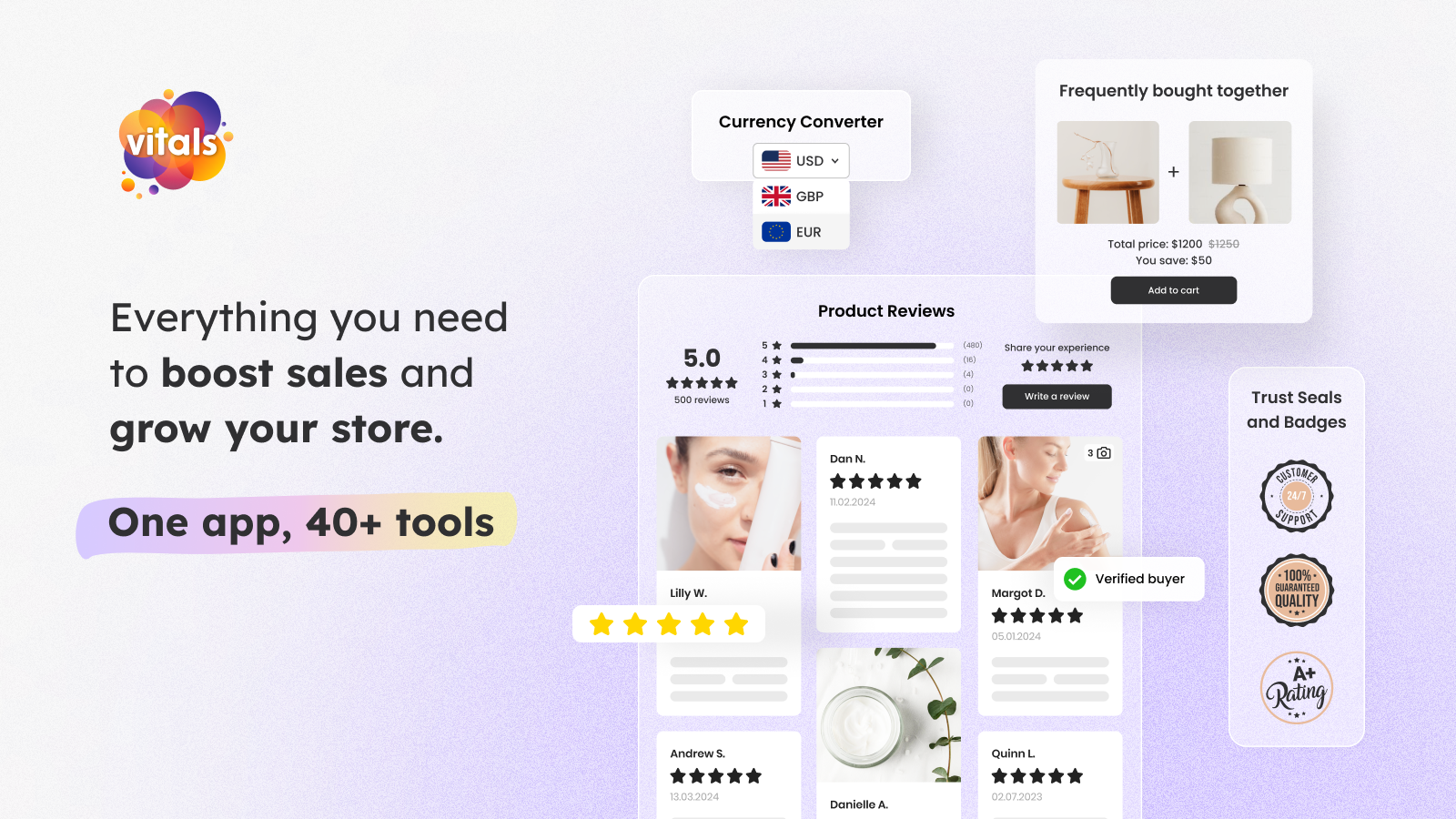 Vitals™ | The all-in-one app to grow your Shopify store