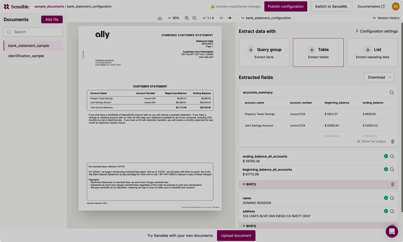 Sensible - Document Extraction API | Extract Data from Any Document